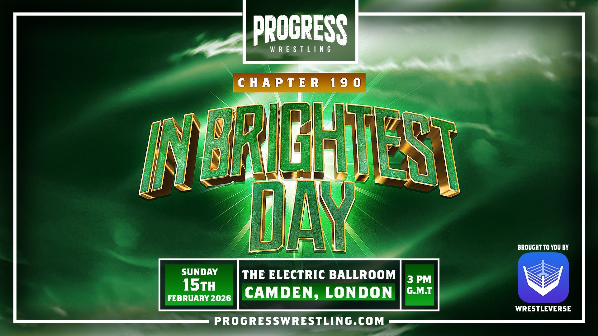 Tickets now on sale for Chapter 190: In Brightest Day - PROGRESS ...